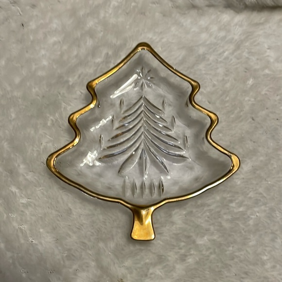 Mikasa | Holiday | Mikasa Yuletide Christmas Tree Dish 5 With Gold Leaf ...
